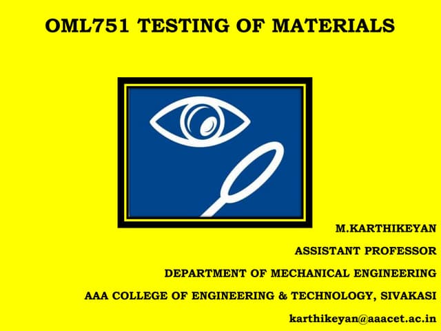 Visual Inspection and its types | PDF