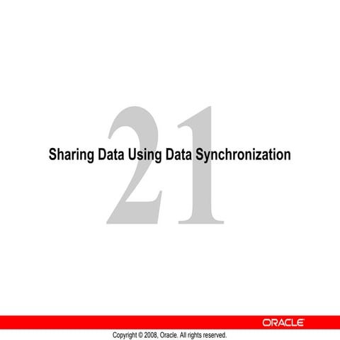 L21 sharing data using data synchronization | PPT | Databases ...