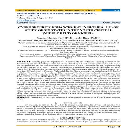 A REVIEW OF CYBERSECURITY AS AN EFFECTIVE TOOL FOR FIGHTING IDENTITY ...