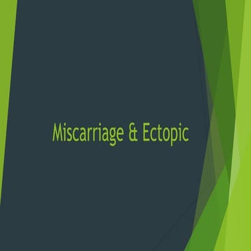 L42 Miscarriage & Ectopic | PPTX