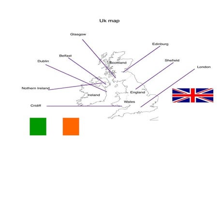 Uk's map and flags | PDF