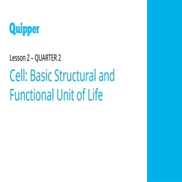 Lesson 2 CELL STRUCTURE NEW MATATAG CURRICULUM | PPTX