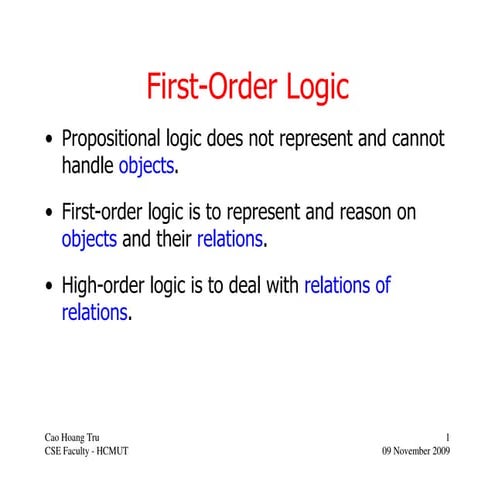 L2firstorderlogic Aiforbeginners Logic Maths Ppt 1017