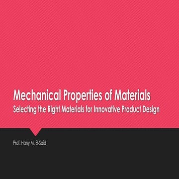 Mechanical Properties of Materials: Selecting the Right Materials for ...
