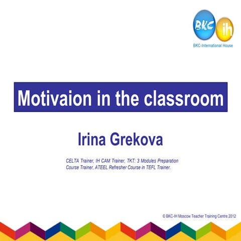 L2 motivation and learner autonomy | PPT