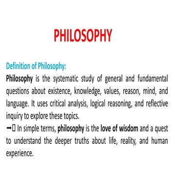 Branches of philosophy. | PPTX