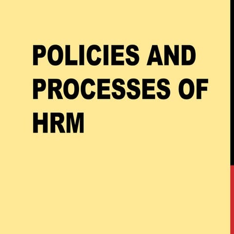 HR policies | PPTX