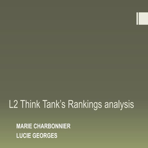 L2 think tank’s rankings analysis | PPT