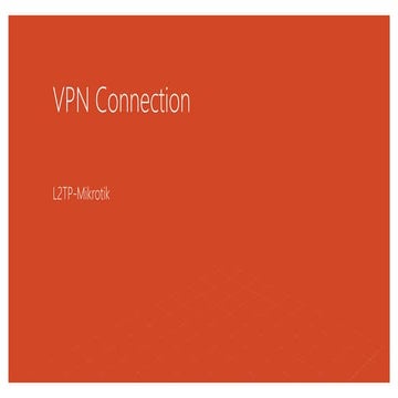 L2TP COnfiguration.pptx | Computer Networking | Computing