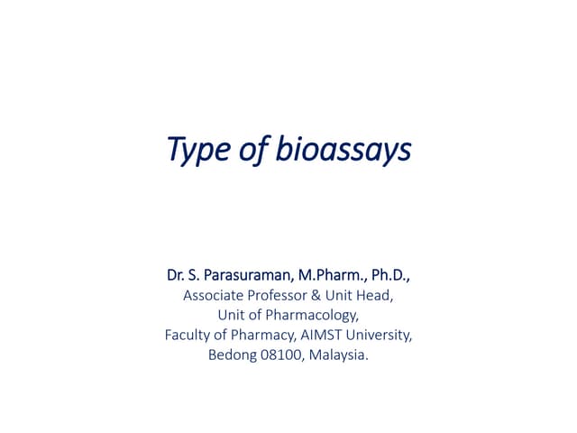 Bio assays of insulin | PPTX
