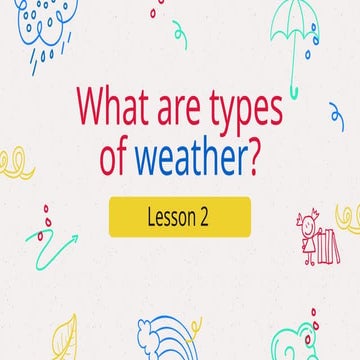 what are types of weather - Factors affecting weather Tools used to ...