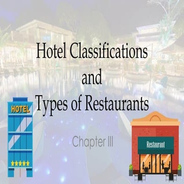 Hotel Classifications and Types of Restaurants | PDF