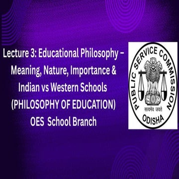 Philosophy of education | PPTX