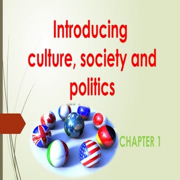 Lesson 3 Political, Understanding Culture Society and Politics | PPTX