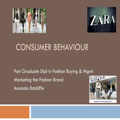 Consumer behaviour and marketing | PPTX