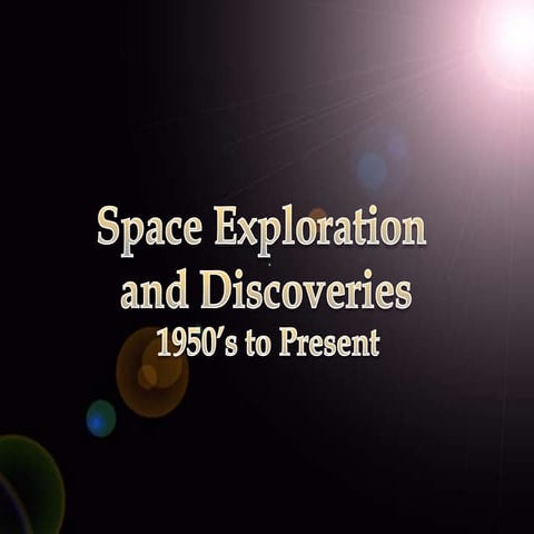 Major Events in Space History | PPSX | History | Genres