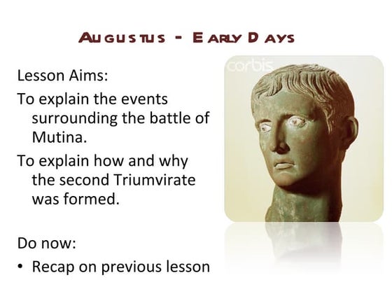 L6 Augustus - Constitutional Settlements | PPT