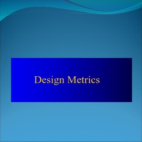 Design Metrics For Embedded Systems And Rtos Ppt Computing