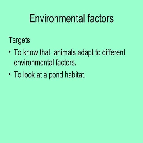 Lesson 3 environmental factors 2 | PPT