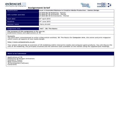 Unit 3 task 3 | PPTX