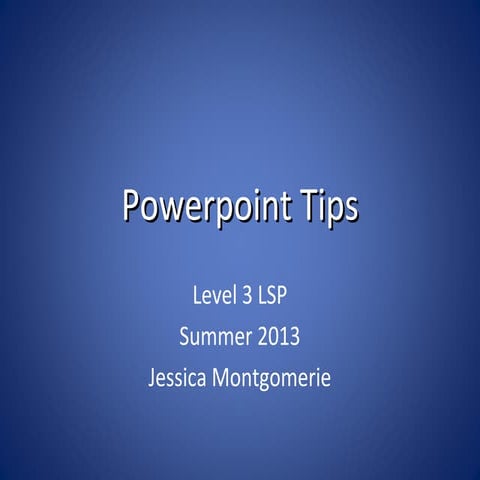 Level 3 ESL Powerpoint Tips | PPT