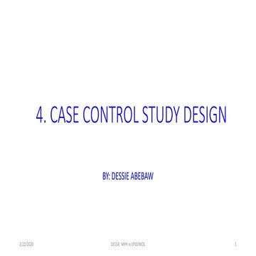 L4. case control study design | PPTX