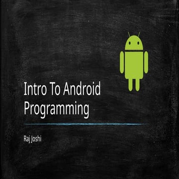 L4-AndroidProgramming presentation for student | PPTX