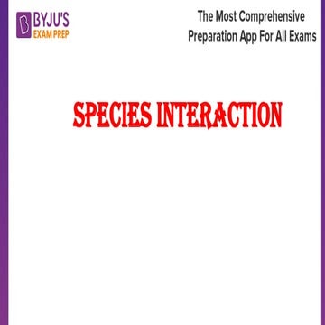 Species interaction in biotic interaction | PPT