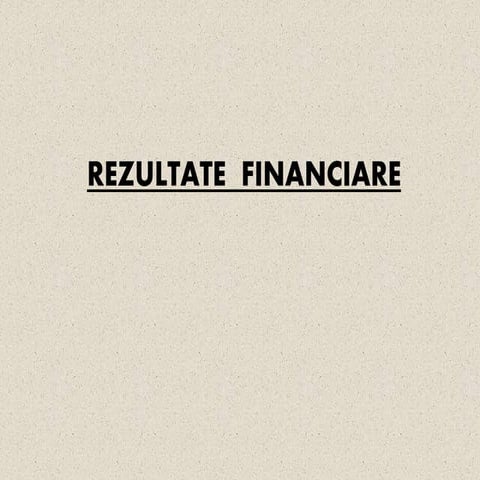 Rezultate financiare | PPT