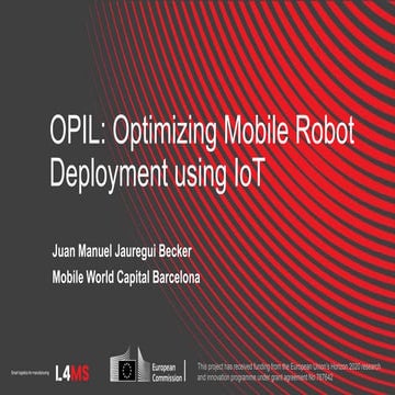 OPIL: Optimizing Mobile Robot Deployment using (IoT Week 2019) | PPT