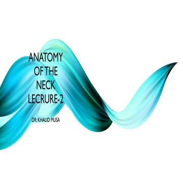 Anatomy of the head and neck- lecture -2 | PPTX