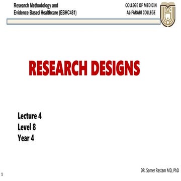 L4 rm research designs | PPTX