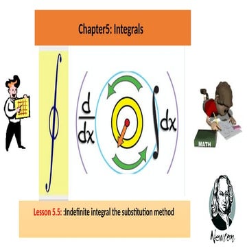 L(5-5) Idefinite integral and substitution method (1).pptx