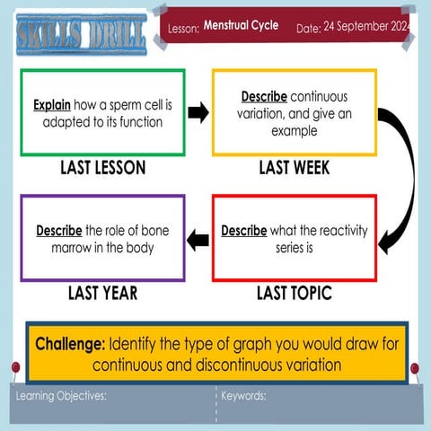 Reproductive System The Menstrual Cycle Pptx