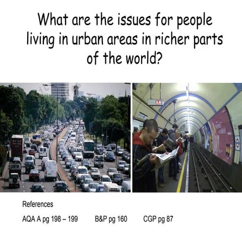 L5&6 issues for people living in urban areas in med cs housing | PPT