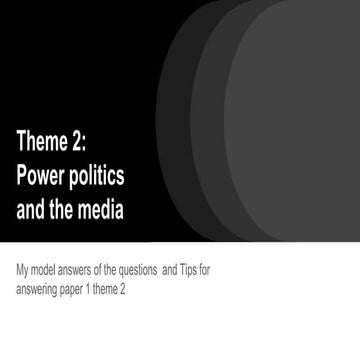 Power politics and the media will | PPT