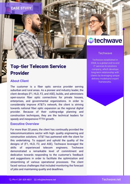 Wireline Engineering Solutions For A Leading Broadband Providerpdf