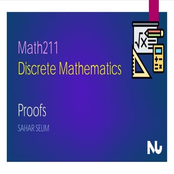 Discrete Mathematics: Lecture 5 - Proofs | PDF