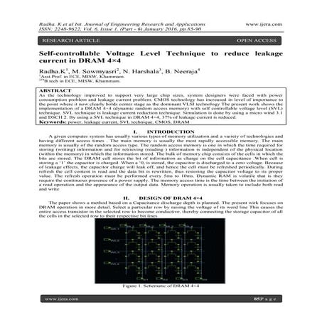 Self-controllable Voltage Level Technique to reduce leakage current in ...