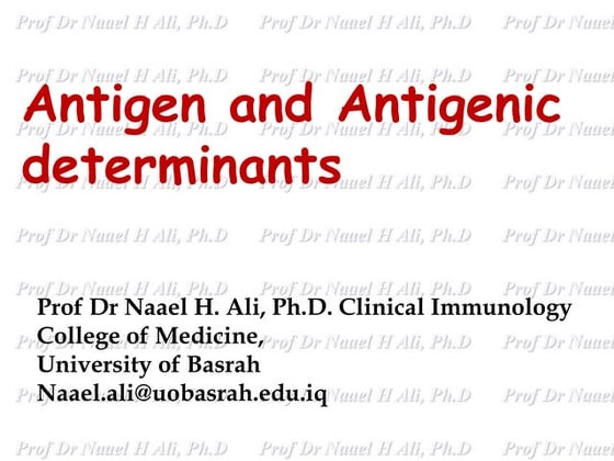 Antigen | PPT