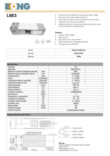 L6E3-C3-50KG, 300KG | PDF