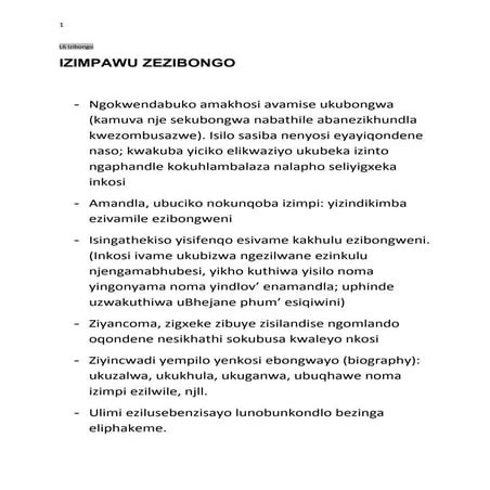 Imifanekisomqondo | PPTX