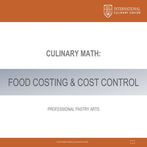 Food Costing | PPTX