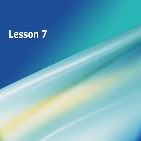 Lesson Seven Character | PPT