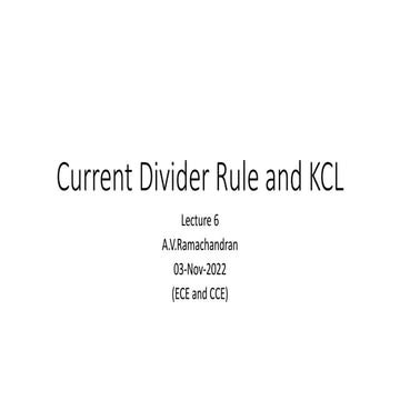 L7_Current Divider_KCL.pptx | Physics | Science