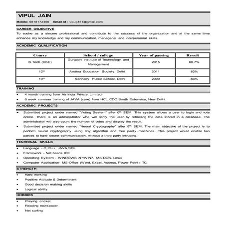 Vipul jain resume | PDF