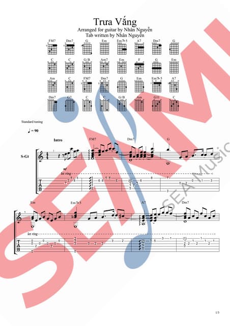 Sheet - Tab Tôi không tin | PDF