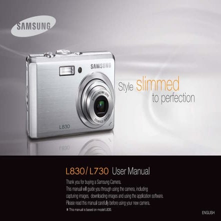 Samsung Camera L830/L730 User Manual | PDF