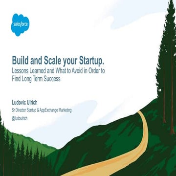 Build & Scale Your Startup - Lessons Learned & What to Avoid in Order ...