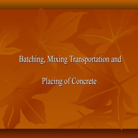 L#8 batching,mixing | PPT